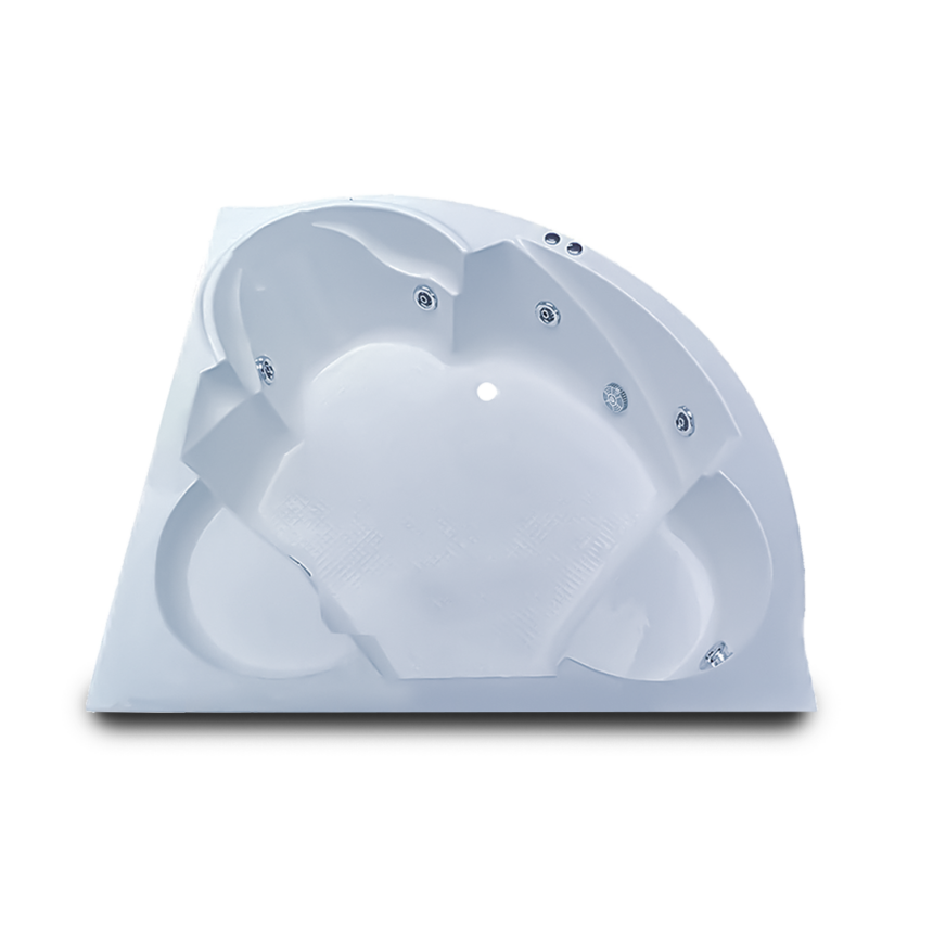 Elevate your bathroom with 5 ft. Corner Jacuzzi Bath Tub